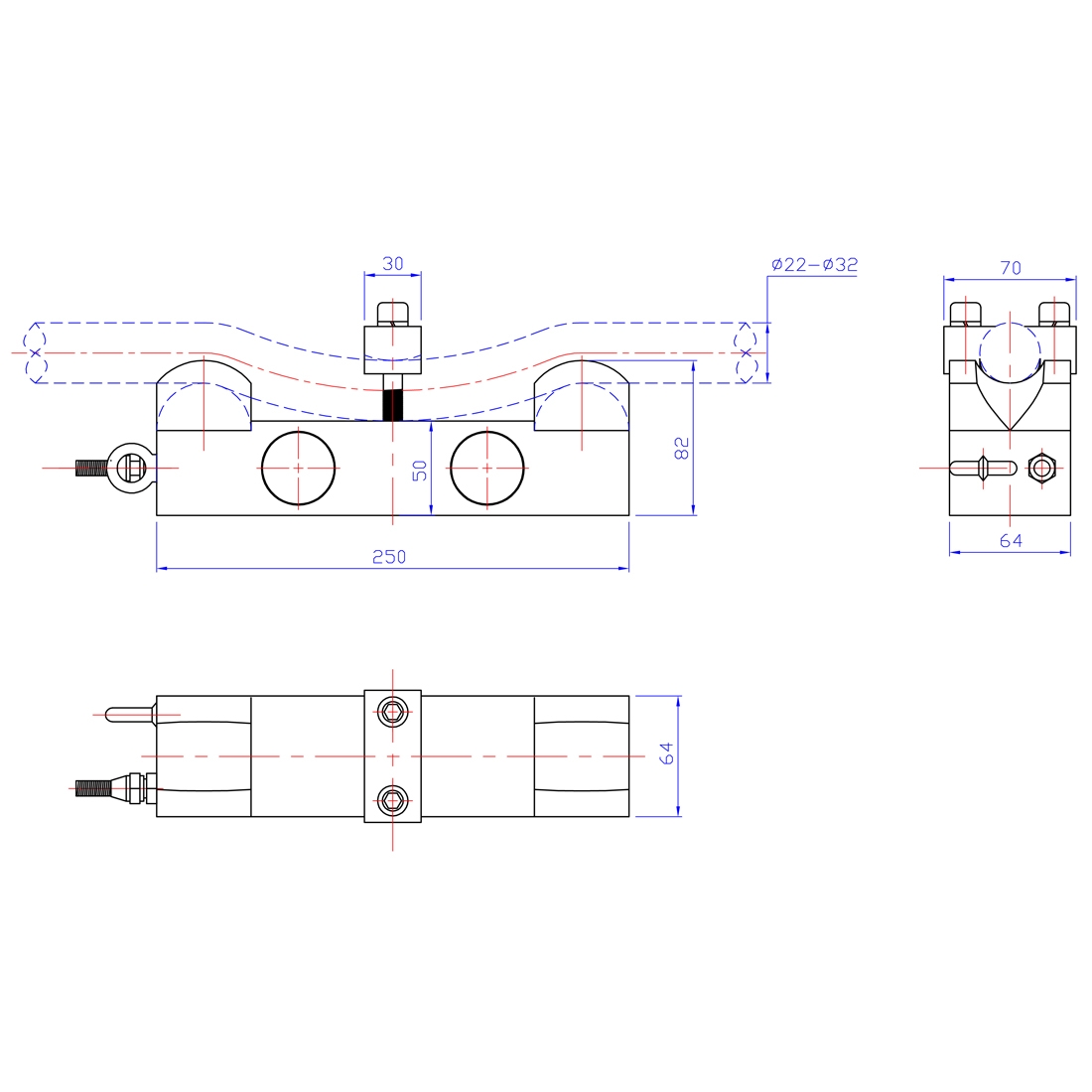 Rope Type Load Cell 10 Ton (22-32 mm Rope Diameter) - Elfatek ...